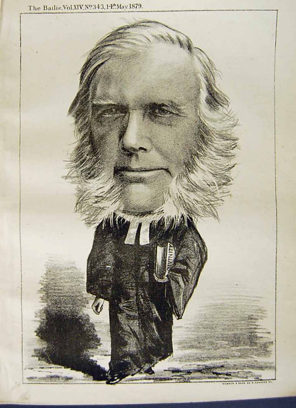 Antique Print *2163 Portrait Rev. Dr. Cairns Bailie 1879 Glasgow ...