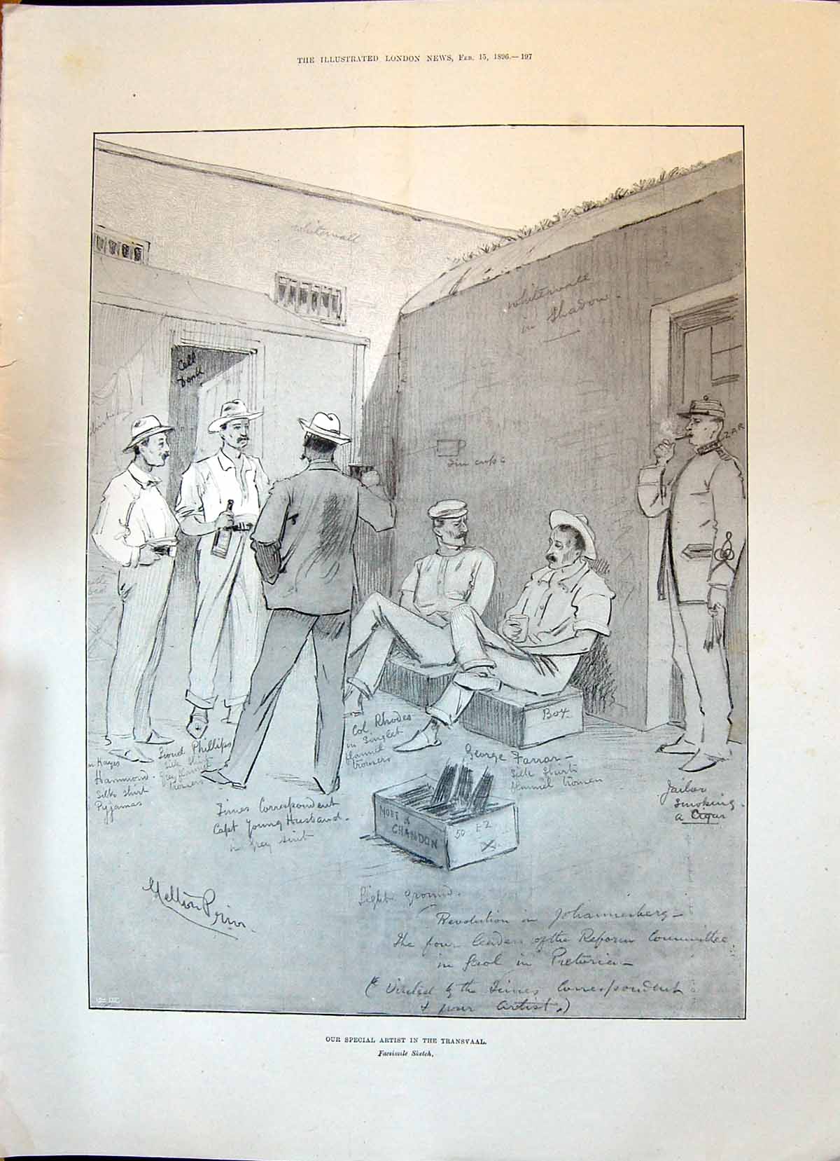 Old 1896 Transvaal Revolution Johannesburg Pretoria Hilliard Leslie R ...